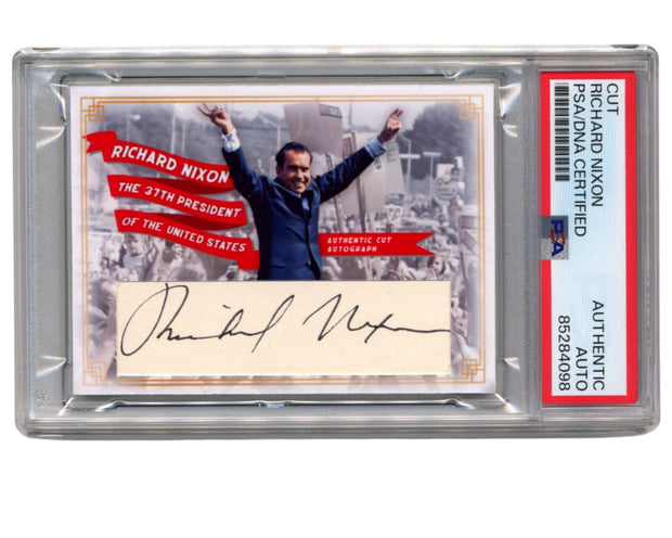 President Richard Nixon Signed Custom Card PSA. Gorgeous Example! Icon ...