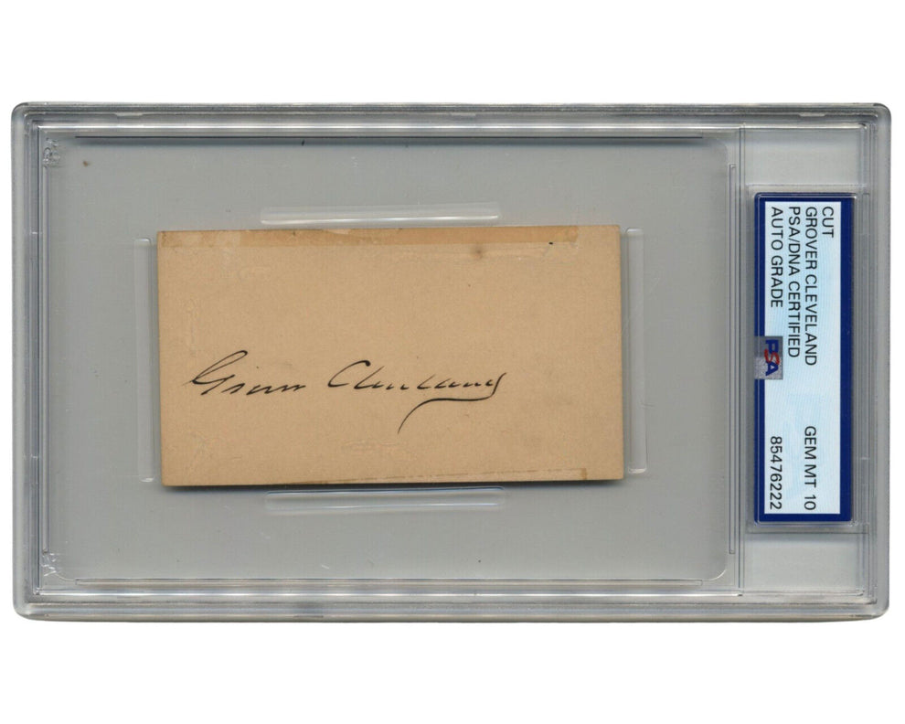 President GROVER CLEVELAND Signed Card PSA Gem Mint 10 Auto – H.A.G.